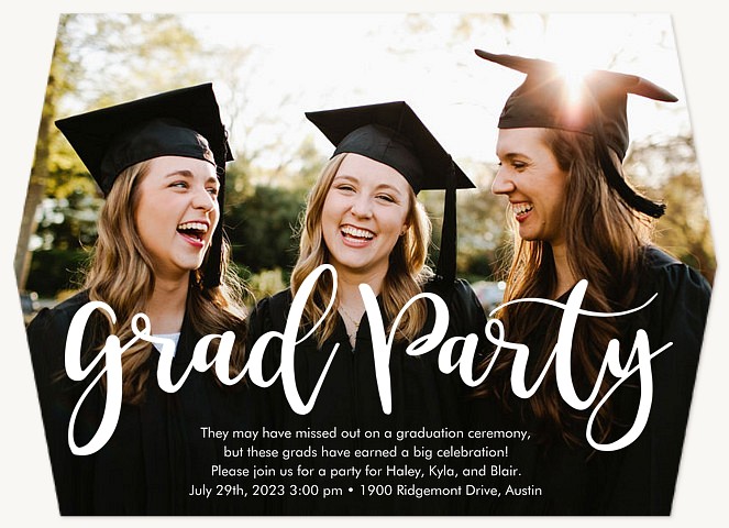 Bold Grad Party | Graduation Party Invitations