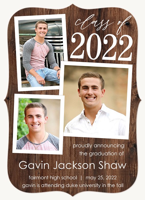 Knotted Wood | Graduation Announcements