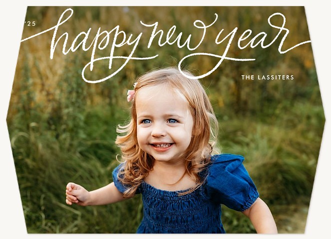 Scripted Chalk | Photo Holiday Cards