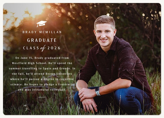 Tip Of The Cap | Graduation Announcements | Simply to Impress