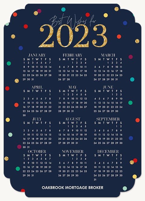 Confetti Calendar | Business Holiday Cards