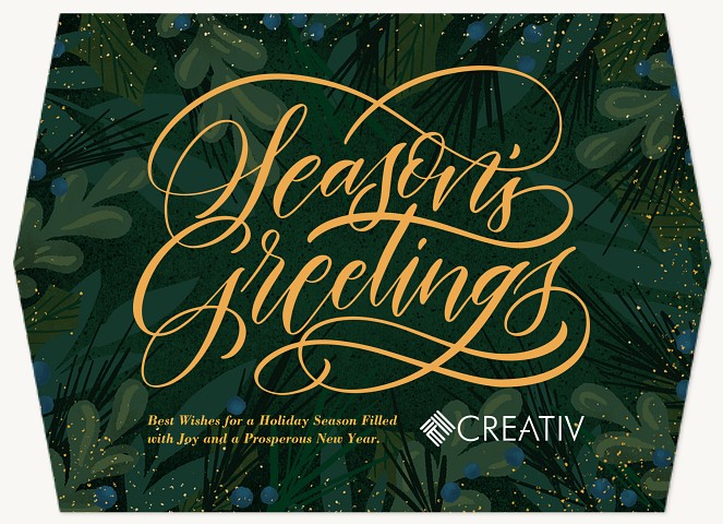 Juniper Flourish | Business Holiday Cards