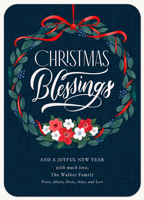 Christmas Blessings | Personalized Holiday Cards