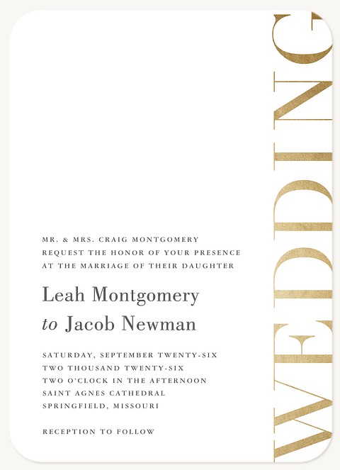 Bordered Elegance | Wedding Invitations