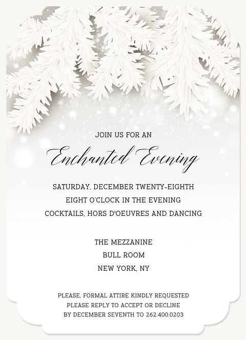 Enchanted Winter | Holiday Party Invitations
