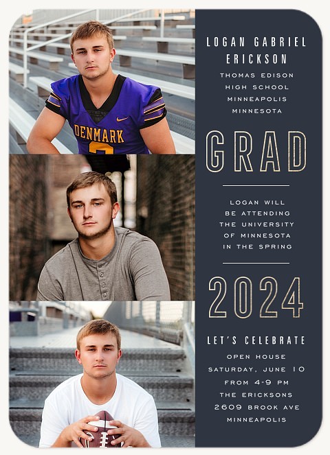 Grad Outline | Graduation Invitations