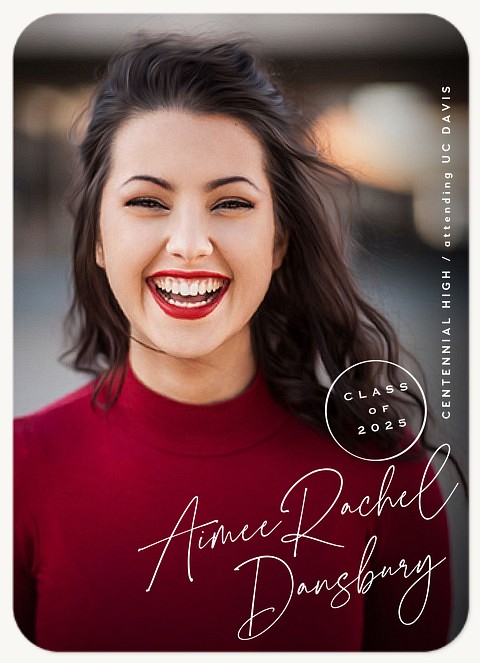 Corner Script | Graduation Invitations