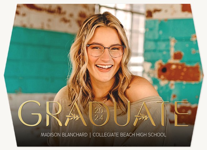 Gilded Classic | Graduation Invitations