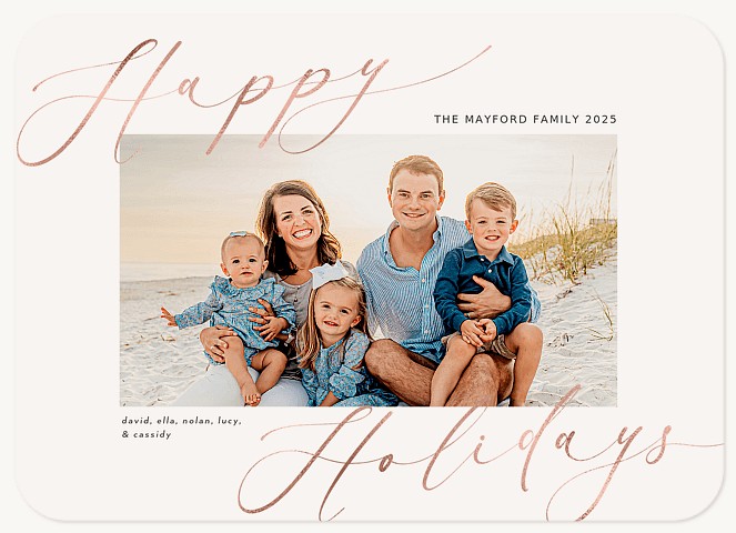 Scripted Glamour | Photo Holiday Cards