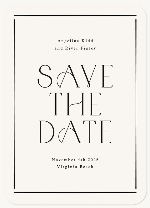 Simple & Chic | Save the Date Cards
