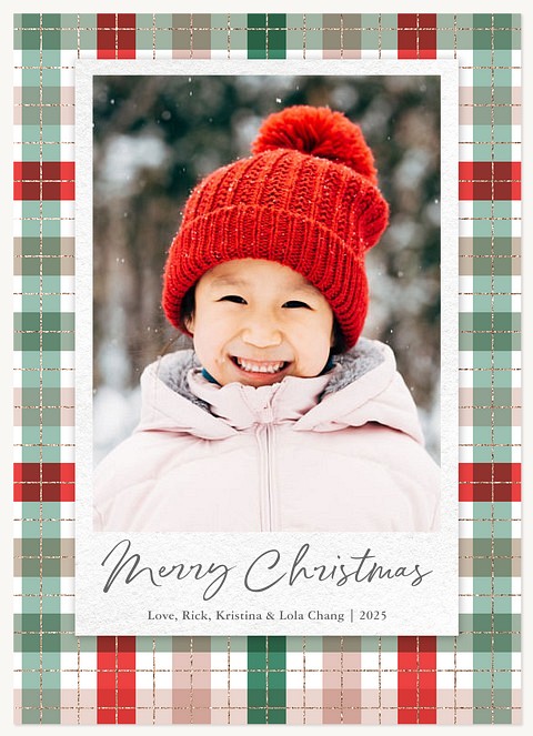 Preppy Plaid | Christmas Cards