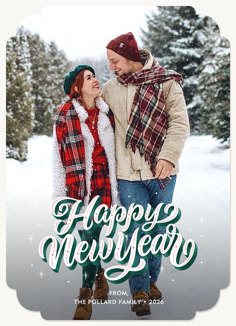 Retro Flair | Photo Holiday Cards